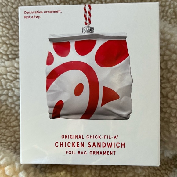 Chick-Fil-A | Holiday | New Chick Fil A Sandwich Christmas Ornament ...